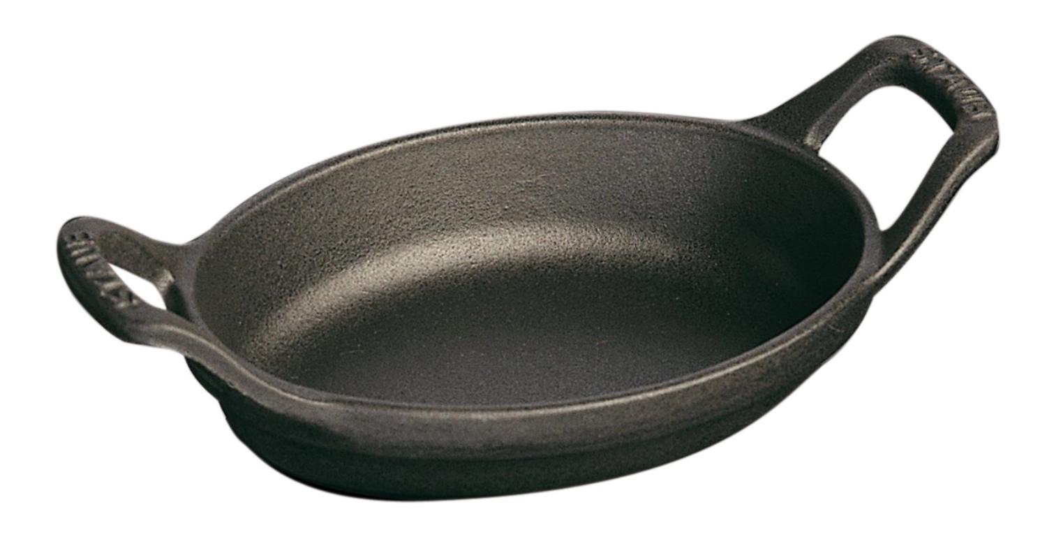 meinhaushalt.ch GmbH | Staub Auflaufform 32cm, oval, Schwarz, Gusseisen ...