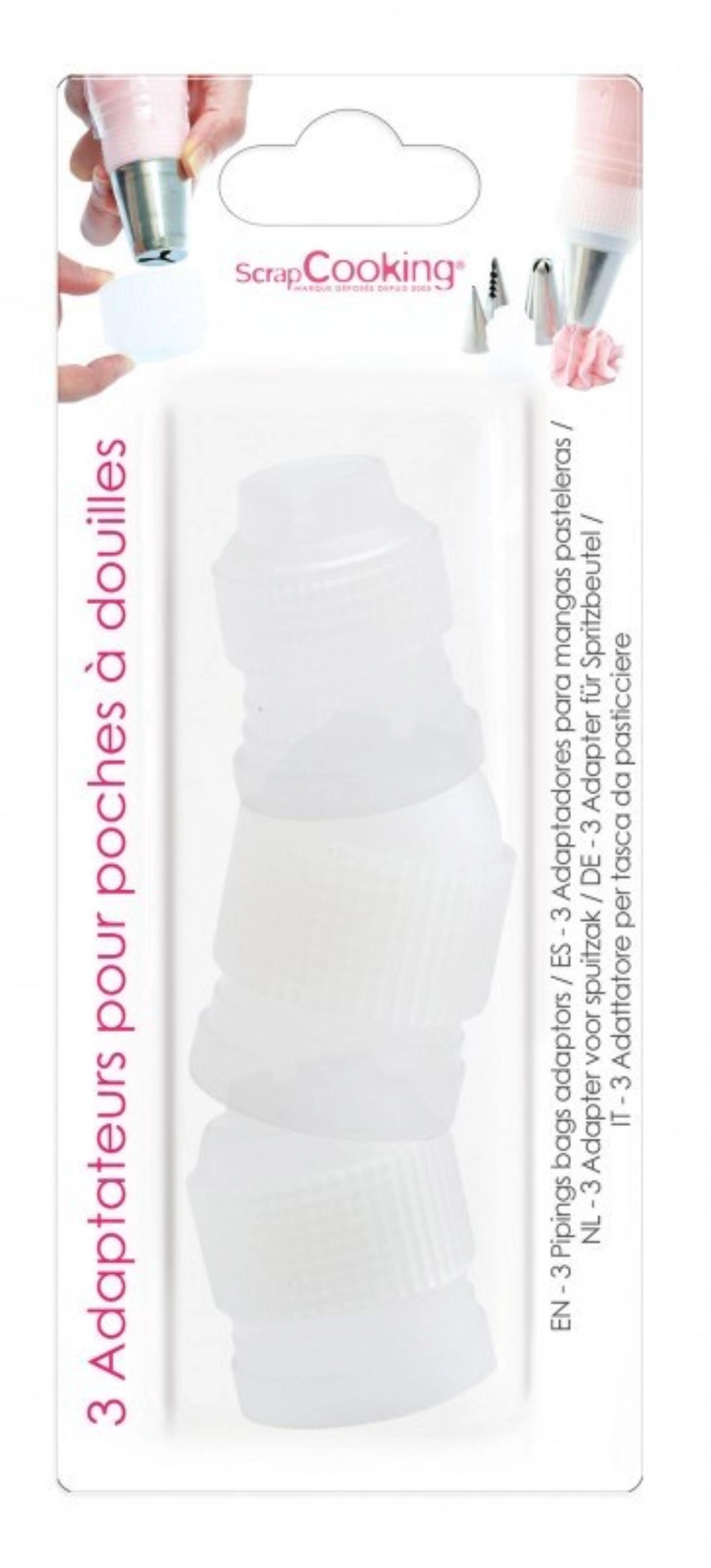 meinhaushalt.ch GmbH | Scrap Cooking 3er Set Adapter für Spritzbeutel 1819